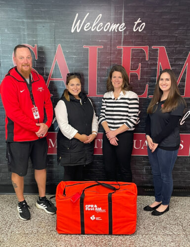 Salem City Health District, Salem High School receive CPR training ...